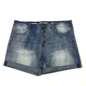 Wild Blue | Shorts | Sadie Robertson High Rise Cuffed Denim Shorts ...